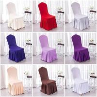 China Polyester Spandex Folding Chair Covers for Hotels - 160GSM to 220GSM Weight Options with Custom Sizing for sale