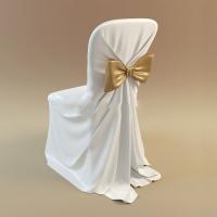 China Polyester Spandex Folding Chair Covers for Hotels - 160GSM to 220GSM Weight Options with Custom Sizing for sale