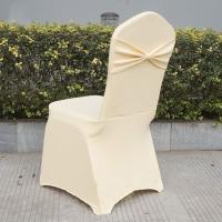 China Polyester Spandex Folding Chair Covers for Hotels - 160GSM to 220GSM Weight Options with Custom Sizing for sale