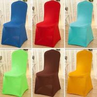 China Polyester Spandex Folding Chair Covers for Hotels - 160GSM to 220GSM Weight Options with Custom Sizing for sale