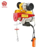 China Light Weight Mini Electric Wire Rope Hoist Wireless Control Micro Electric Rope Hoist for sale