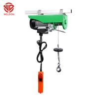 China Mini 110V Electric Hoist Light Weight Wire Rope Hoist Winch 100kgs - 1200kgs For Home Use for sale