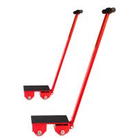 China Straight / Rotating Heavy Duty Cargo Trolley Industrial Machinery Moving Skate With Bearing Steel Rollers for sale