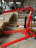 China Durable Mini Lift Crane Portable Small Garage Crane With Hydraulic Pump And Telescopic Boom for sale