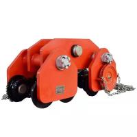 China Impact Resistant Monorail Hoist Trolley Adjustable Span Heavy Duty Trolley For Safe Lifting for sale
