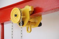 China Hook Mounted Monorail Hoist Trolley Anti Collision Electric Chain Hoist Trolley For Heavy Duty Lifting for sale