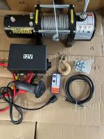 China IP55 Waterproof Synthetic Rope Winch 12V 24V DC Electric Winch Lightweight for sale