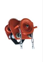 China Durable Monorail Hoist Trolley Hook Mounted Chain Hoist Trolley With Cast Steel Body for sale