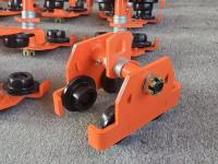 China Durable Monorail Hoist Trolley Hook Mounted Chain Hoist Trolley With Cast Steel Body for sale