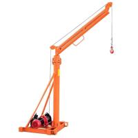 China Fixed Mini Electric Hoist Crane Construction Roof Small Lift Crane With Efficient Motor for sale
