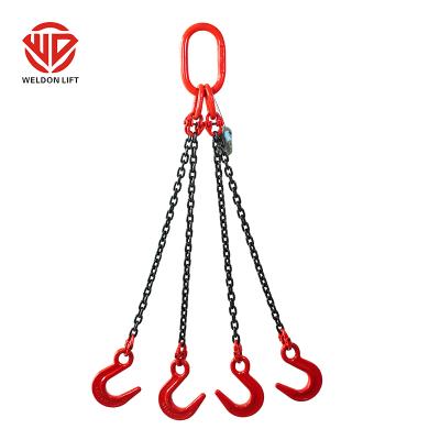 China G80 Alloy Steel Lifting Chain Sling Multi Leg Chain Sling For Heavy Duty Rigging for sale