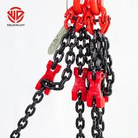 China Heavy Duty Lifting Chain Sling Alloy Steel Chain Lifting Slings For Industrial Rigging G80 for sale