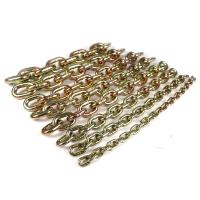China Galvanized Tie Down Chains Nacm96 Standard Grab Hook Chain With G70 Clevis Hook 5/16 for sale