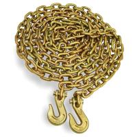 China Galvanized Tie Down Chains Nacm96 Standard Grab Hook Chain With G70 Clevis Hook 5/16 for sale