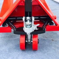 China 2 Ton Hand Truck Pallet Jack Powder Coating Warehouse Pallet Jack With Integrated Casting Pump for sale