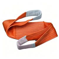 China 1ton - 10ton Polyester Lifting Sling 6:1 Double Layer Double Eye Sling for sale