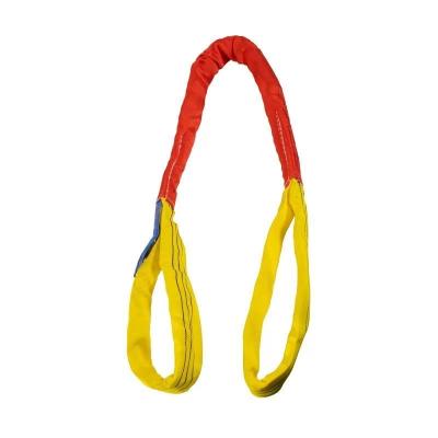 China Heavy Duty Polyester Round Sling Wear Resistant Tear Resistant Round Soft Sling for sale