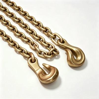 China Wear Resistant Lifting Chain Sling G80 Heavy Duty Chain Slings For Load Binding Tie Down for sale