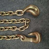 China Galvanized Binder Chains Alloy Steel Cargo Lashing Chain With Grab Hooks for sale