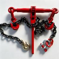 China Ratchet Type Load Binder with G80 Lashing Chain, Cargo Chain Tensioner for Truck Cargo Securing for sale