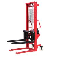 China 2000kg Manual Pallet Stackers Lift 1.6m - 3m Hand Pallet Stacker for sale