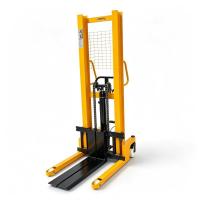 China 1000kg 2000kg 3000kg Manual Hydraulic Pallet Stacker Custom Hand Pump Stacker With Adjustable Forks for sale