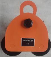 China Travelling Manual I Beam Trolley Single Rail Push Travel Trolley For Overhead Lifting for sale
