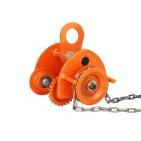 China Gear Type Chain Block Trolley Manual I Beam Hoist Trolley For Industrial Lifting for sale