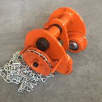 China Gear Type Chain Block Trolley Manual I Beam Hoist Trolley For Industrial Lifting for sale