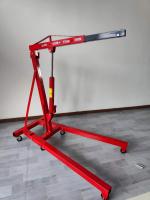 China 1 Ton 2 Ton 3 Ton Hydraulic Foldable Shop Crane Mobile Engine Hoist Crane With Adjustable Lifting Boom for sale