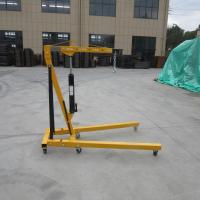 China 1 Ton 2 Ton 3 Ton Hydraulic Foldable Shop Crane Mobile Engine Hoist Crane With Adjustable Lifting Boom for sale