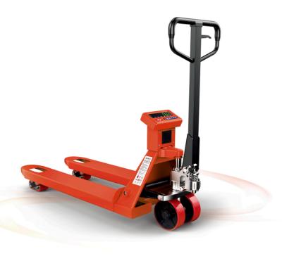 China High Precision Industrial Pallet Truck 2000kgs 3000kgs Hydraulic Pallet Jack With Built In Scale for sale