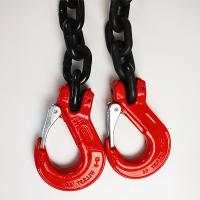 China G80 Clevis Sling Hook Red Lifting Clevis Hook With Safety Catch for sale