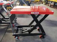 China Manual Hydraulic Table Lift, Mobile Scissor Lift Table, Portable Hydraulic Lifting Cart for Warehouse Workshop for sale