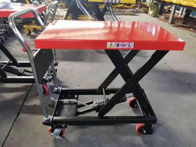 China Manual Hydraulic Table Lift, Mobile Scissor Lift Table, Portable Hydraulic Lifting Cart for Warehouse Workshop for sale