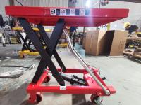 China Manual Hydraulic Table Lift, Mobile Scissor Lift Table, Portable Hydraulic Lifting Cart for Warehouse Workshop for sale