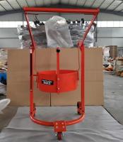 China 300KG Manual Drum Tilter | 55 Gallon Steel Drum Pouring Trolley with Gas Spring Assist for sale