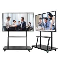 China 20 Point Touch Interactive Flat Panel 4K 350cd/m2 Android Windows OS 43 to 110 Inch for sale