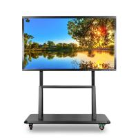 China YCZX 65inch 4K Interactive Flat Panel 178° Viewing Angle 20-Point Touch HDMI VGA USB RJ45 for sale