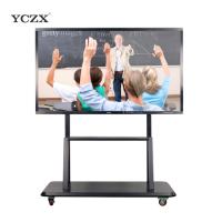 China 65 Inch Wall Mounted Interactive Flat Panel 4K UHD Infrared Touch Screen Smart Board for Classroom for sale