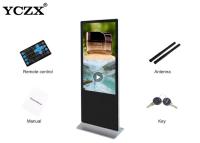 China Ultra Thin Advertising Display 4k Floor Standing Digital Signage for sale