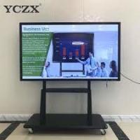 China 75 Inch 4K UHD Interactive Touch Screen Panel LCD Whiteboard for School Teaching 20 Points Touch for sale