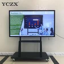 China 75 Inch 4K UHD Interactive Touch Screen Panel LCD Whiteboard for School Teaching 20 Points Touch for sale