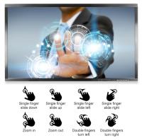 China 75 Inch 4K UHD Interactive Touch Screen Panel LCD Whiteboard for School Teaching 20 Points Touch for sale
