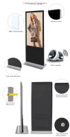China 65 Inch Touch Screen Information Kiosk Wifi Android Digital Board Video Advertising Display for sale