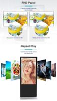 China 65 Inch Touch Screen Information Kiosk Wifi Android Digital Board Video Advertising Display for sale
