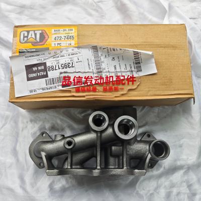 China CAT C13 Oil Cooler Base for Excavator Engine Parts with High-Strength Cast Iron and OEM-Grade Quality for sale