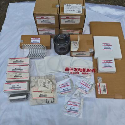 China Mitsubishi 4D34 6D34 Engine Overhaul Kit with OE Fitment High-Strength Aluminum Alloy Complete All-in-One Kit for sale