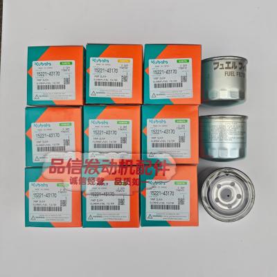 China Kubota 15221-43170 1522143170 Fuel Filter Element D1505 Excavator Engine Parts for sale