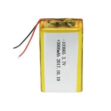 China Fellotech FT103665P LiPo Polymer Battery 3.7V 3000mAh High Discharge 80C for sale